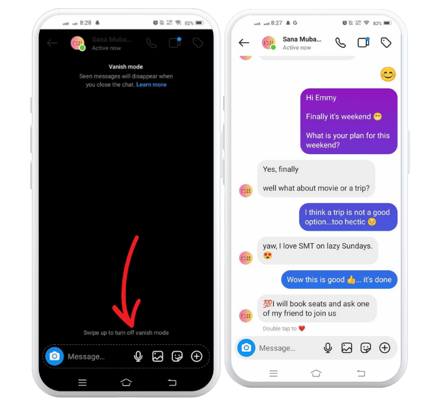 What does Vanish Mode (Disappearing messages) Mean on Instagram?