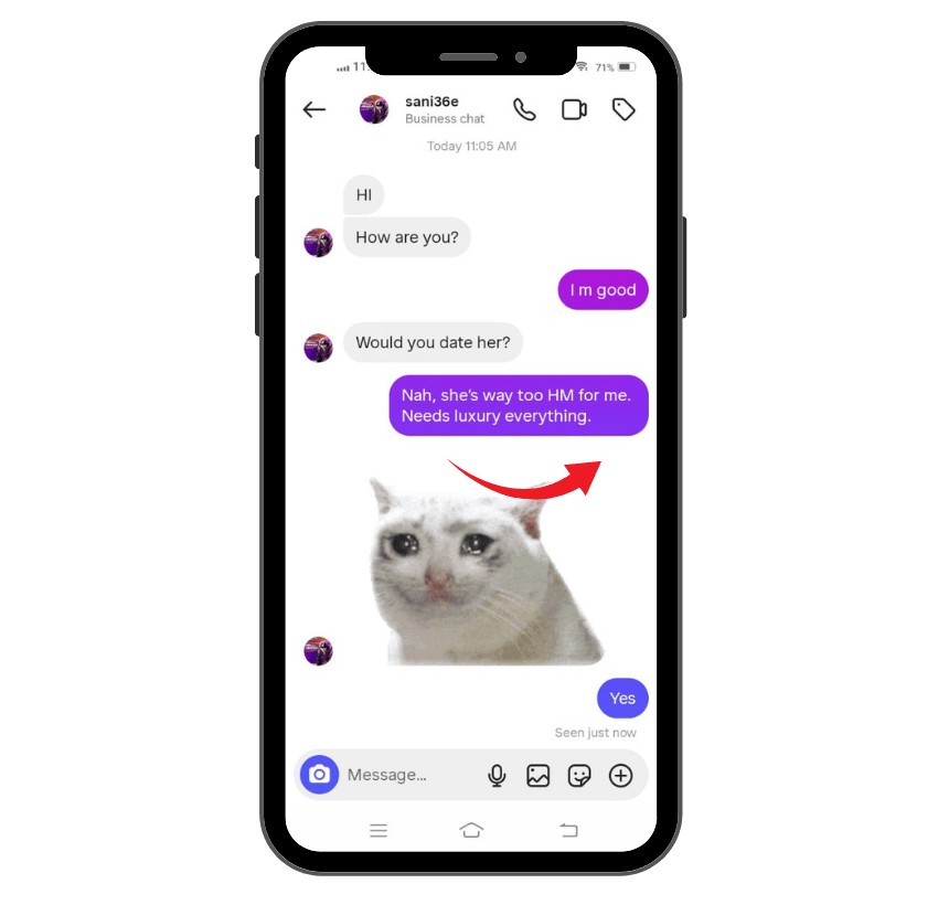 What Does HM Mean In Text on Instagram?