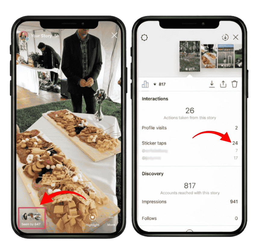 What Does Sticker Taps Mean on Instagram Story
